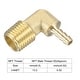 Brass Hose Barb Fitting Elbow 3/8"x1/4 NPT Male Thread Pipe Connector - Golden - Bed Bath ...